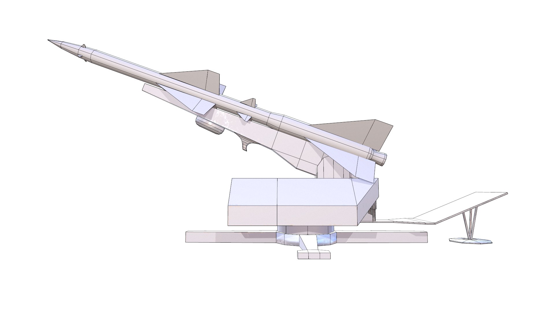 3D Model Missile Aircraft S75 Sam-2 - TurboSquid 1381124