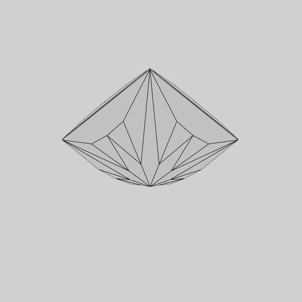 3d chinese checker cut diamond