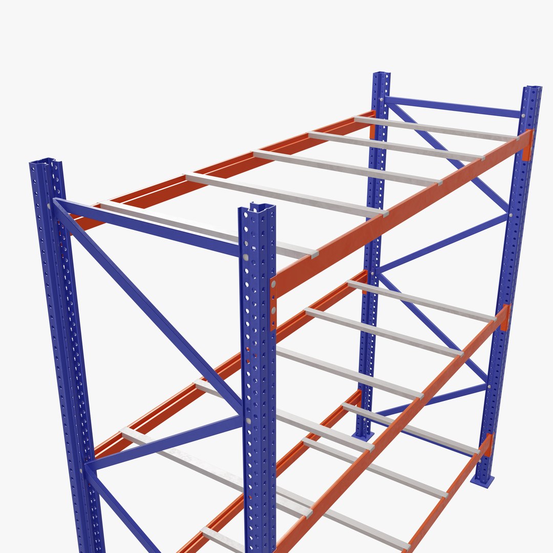 3D Warehouse Metal Shelf Pallet Rack - TurboSquid 2255763