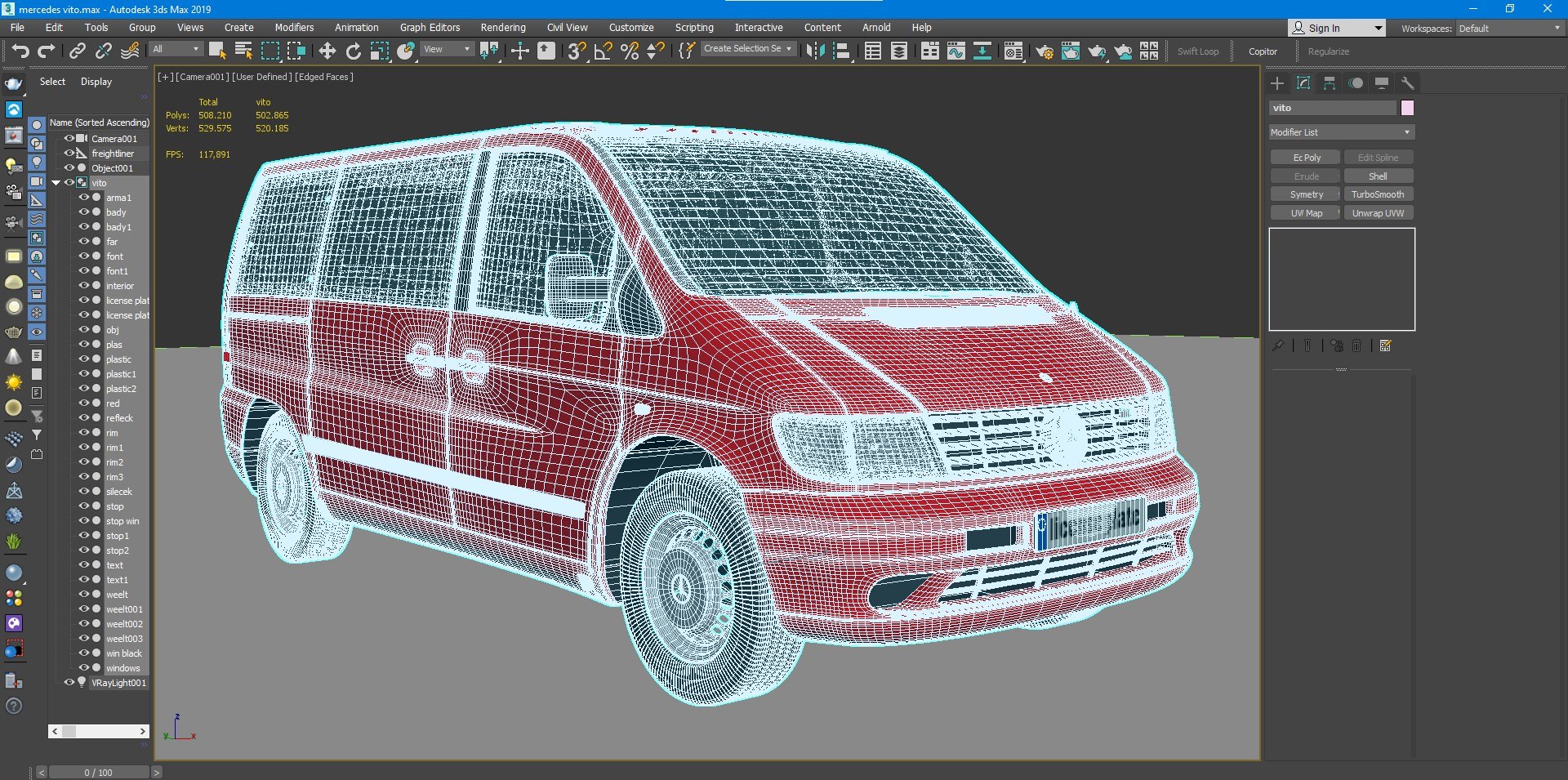 Mercedes Benz Vito 3D Model - TurboSquid 2357800