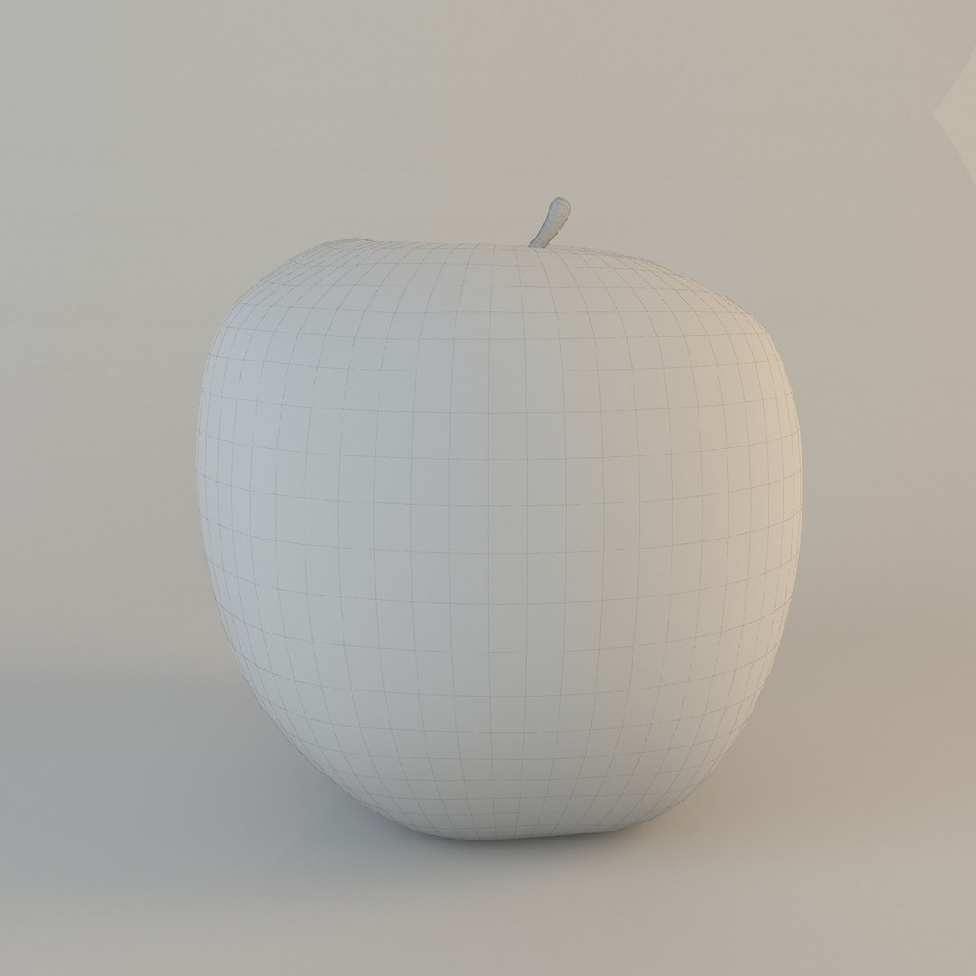 3d model of apple