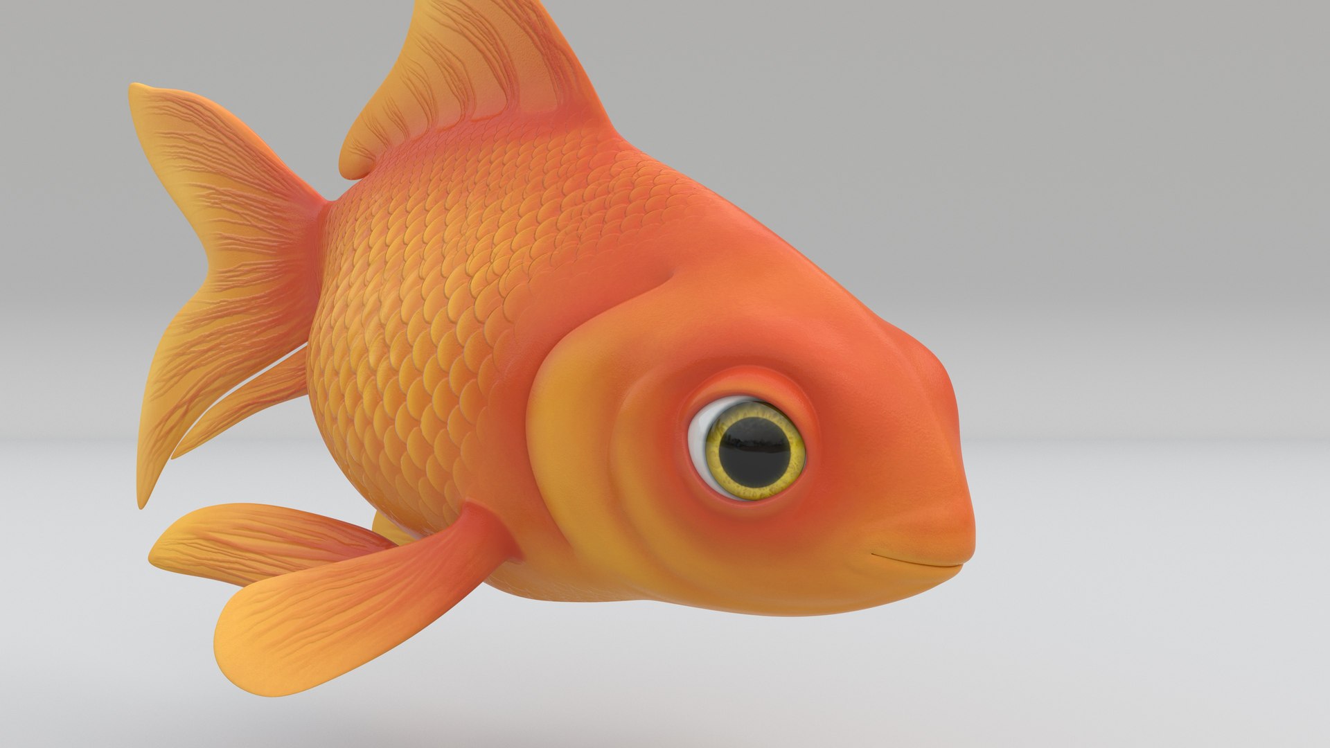 Gold Fish ANIMATED 3D Model - TurboSquid 1963500