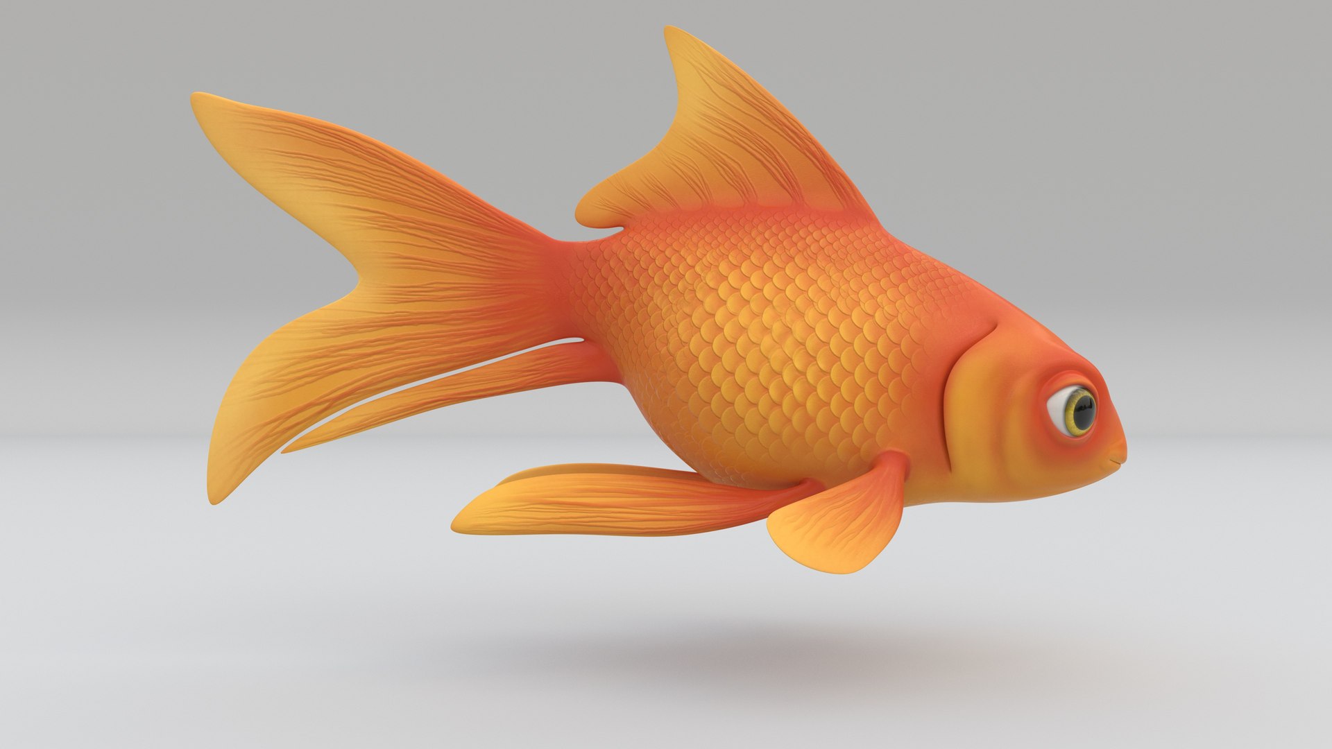 Gold Fish ANIMATED 3D Model - TurboSquid 1963500