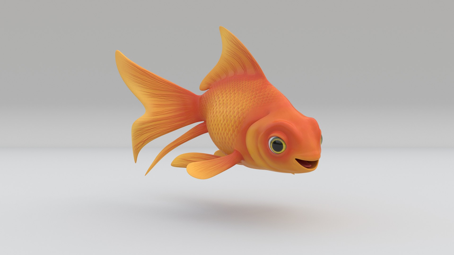 Gold Fish ANIMATED 3D Model - TurboSquid 1963500