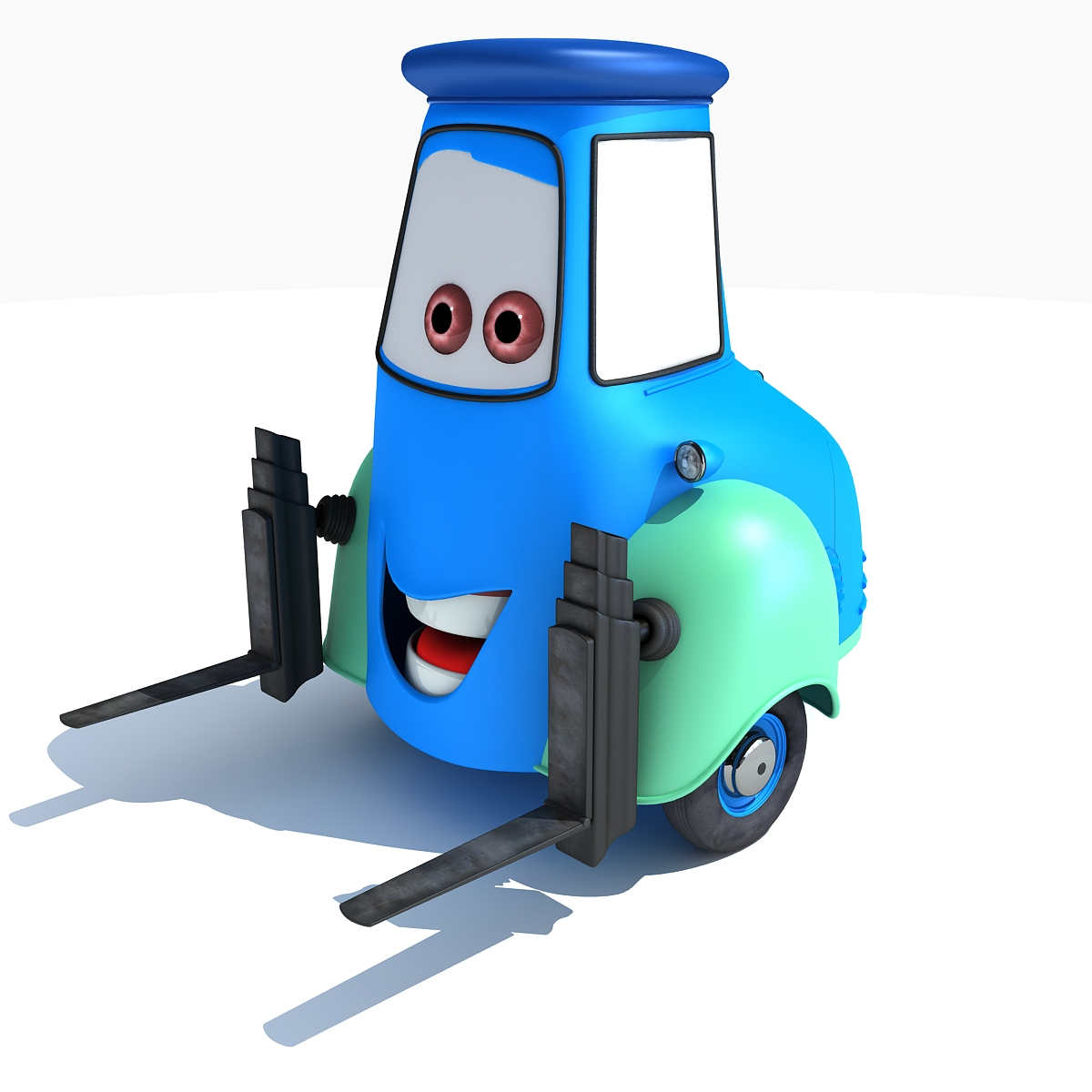 guido characters cars 2 3d model