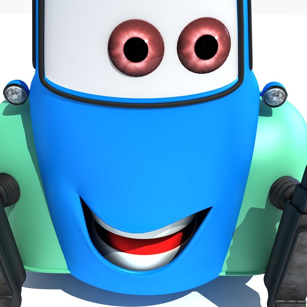 guido characters cars 2 3d model