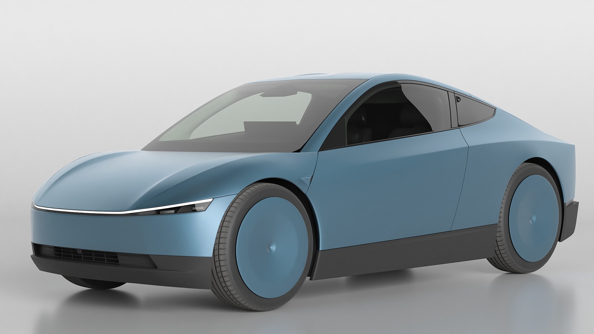 3D Electric Coupe Vehicle Blue - TurboSquid 2323221
