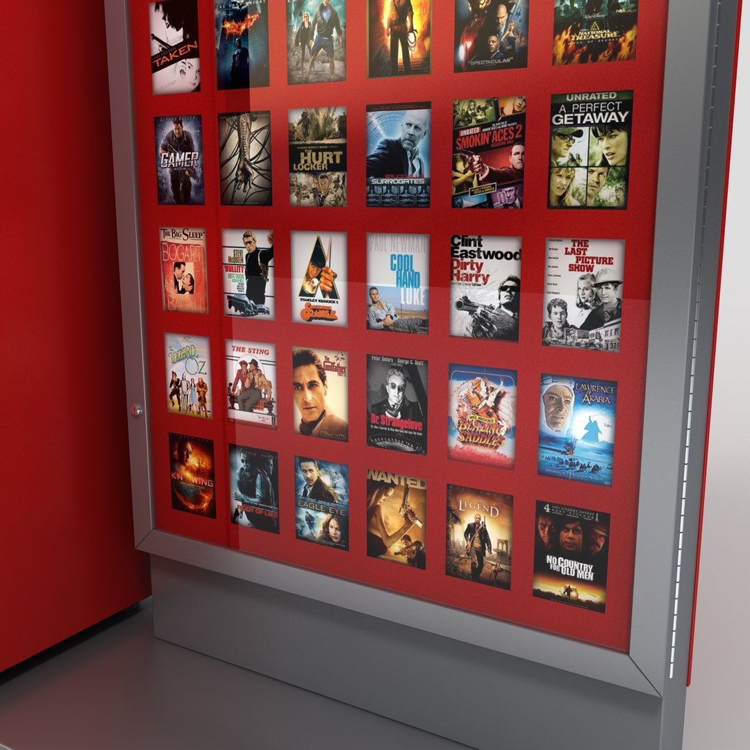 3d Model Dvd Vending Machine