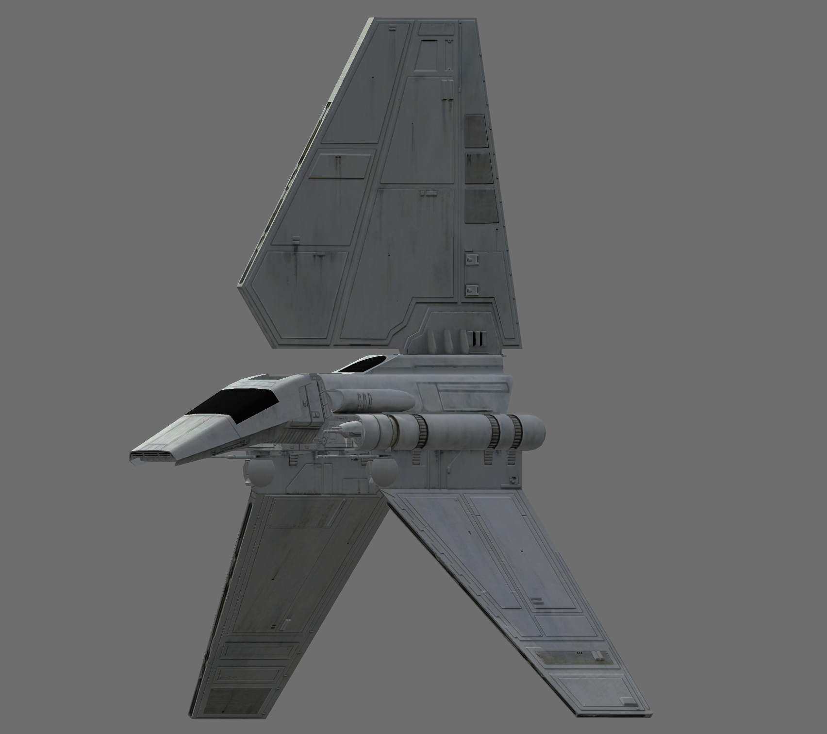 modelo 3d Juego listo Star Wars Imperial Shuttle clase Lambda ...