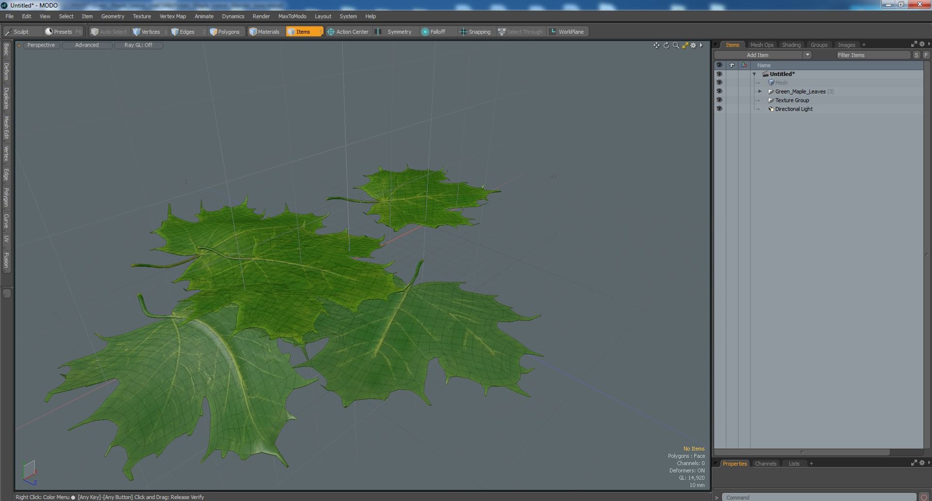 3D Green Maple Leaves Model - TurboSquid 2185740