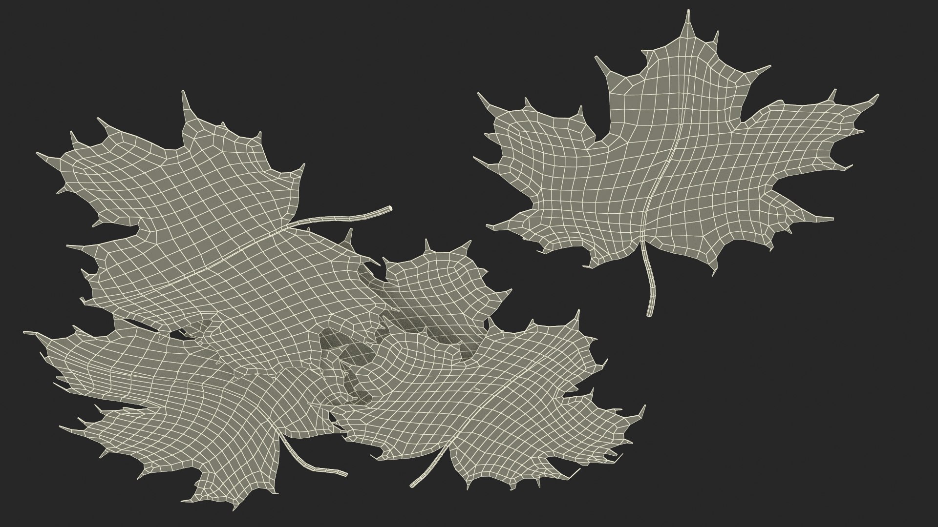 3D Green Maple Leaves Model - TurboSquid 2185740