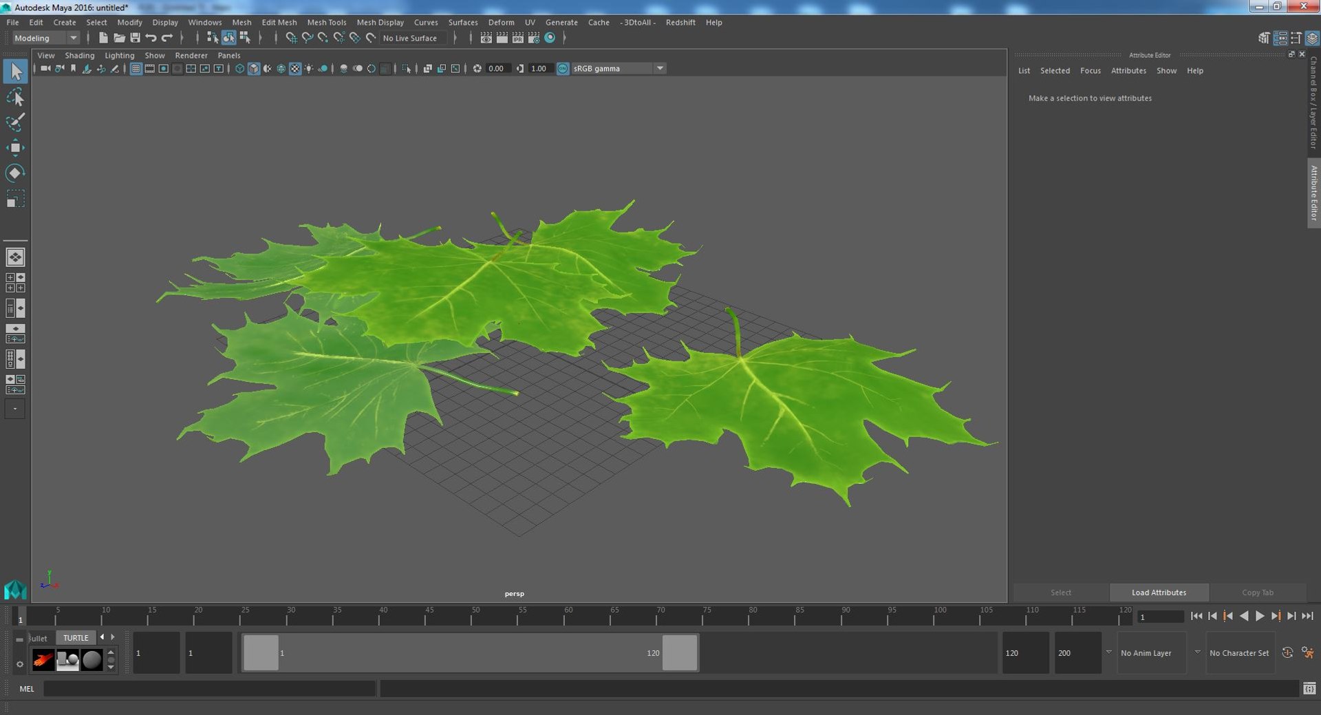 3D Green Maple Leaves Model - TurboSquid 2185740