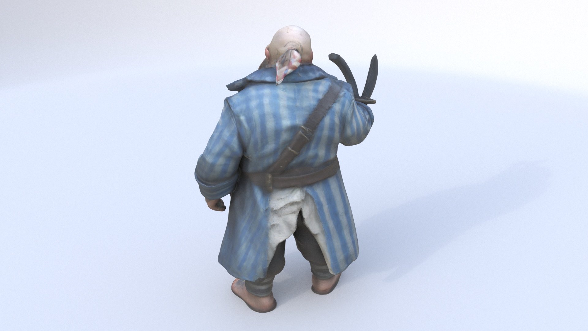 3D One-Eyed Pirate Raider - TurboSquid 2336775