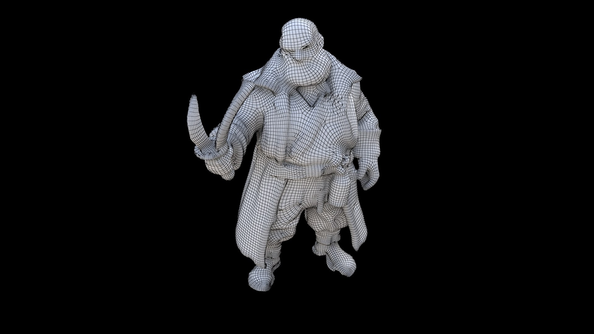 3D One-Eyed Pirate Raider - TurboSquid 2336775