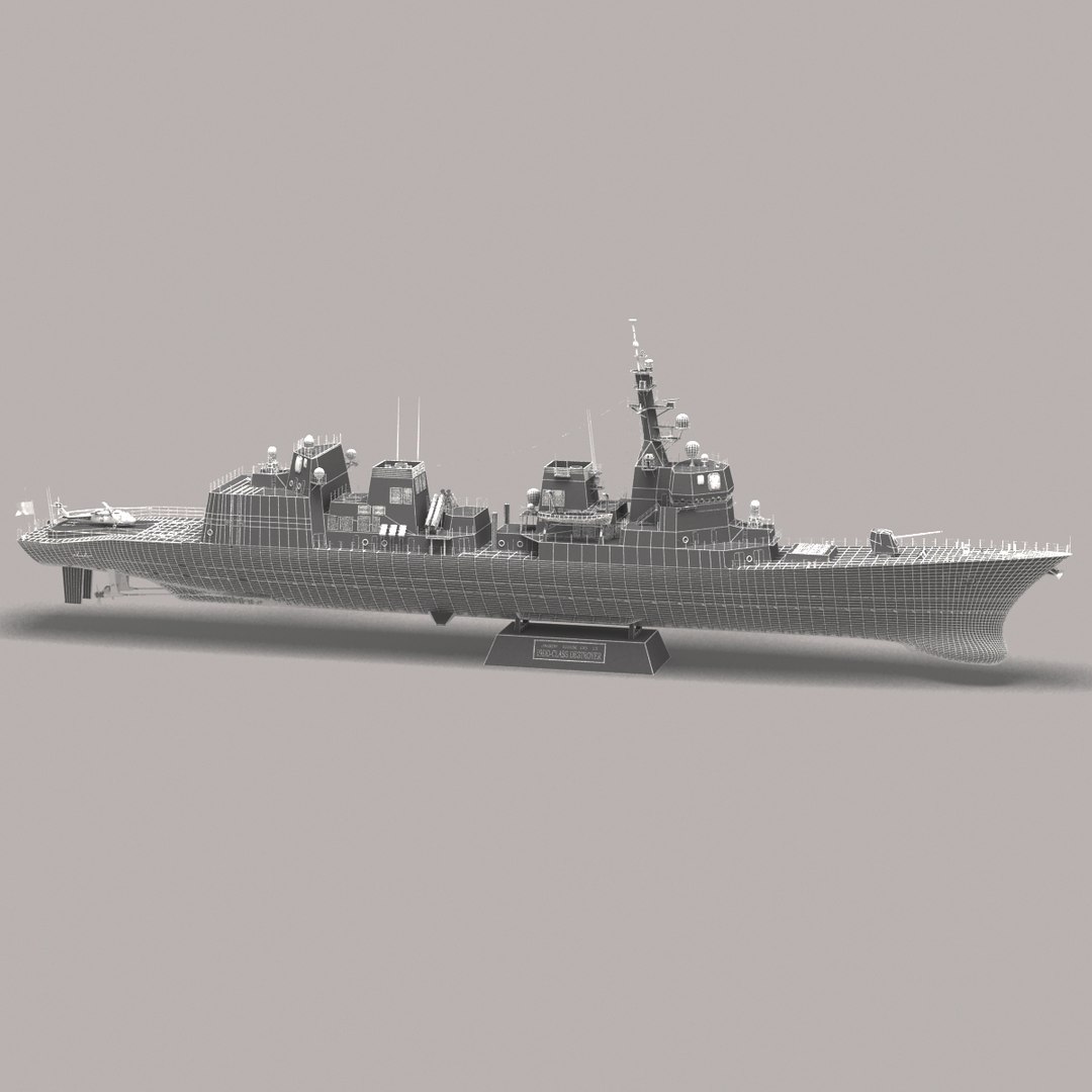 3d Model Jmsdf 19dd Akizuki