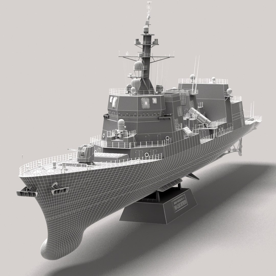 3d Model Jmsdf 19dd Akizuki