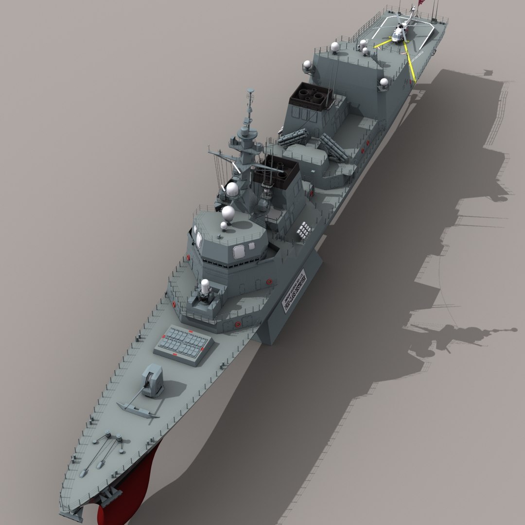 3d Model Jmsdf 19dd Akizuki