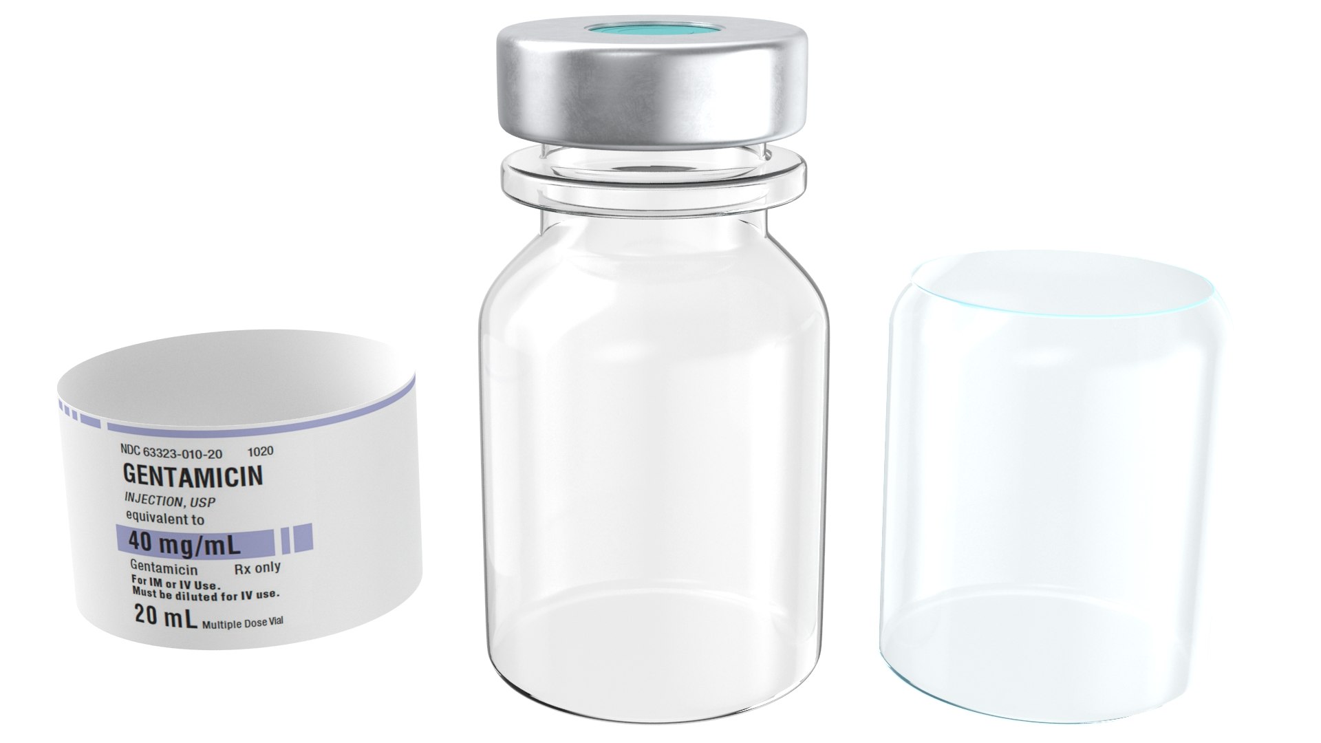 Real medicine bottle vial 3D - TurboSquid 1579709