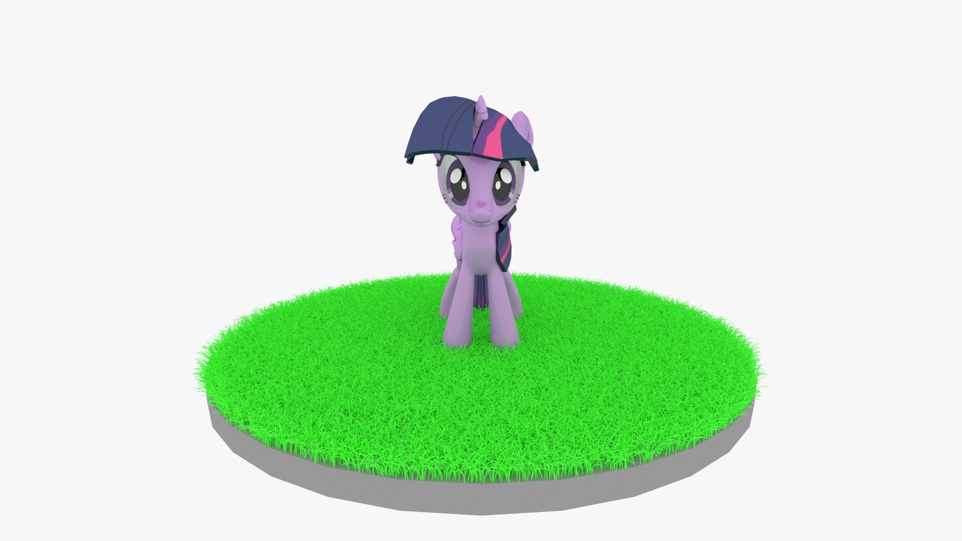 Cartoon Purple Pony Rigged Model - TurboSquid 2020062