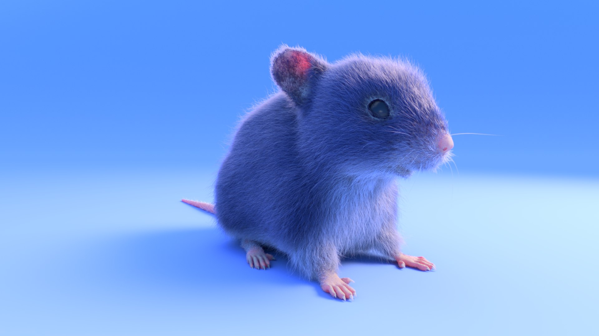 Realistic Mouse - Fur Color 3D Model - TurboSquid 1318263