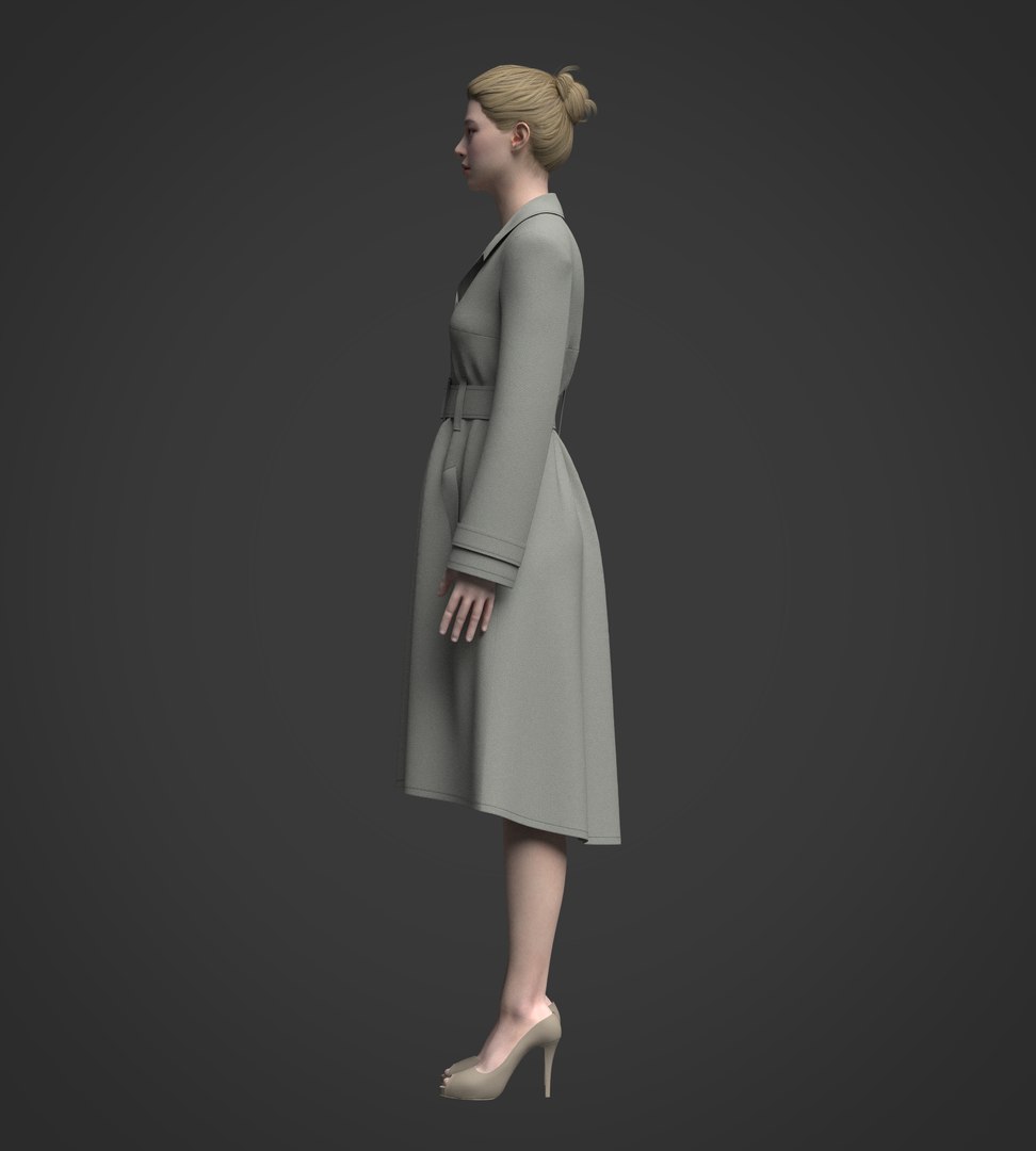 Trench Coat 3d Model 3D Model - TurboSquid 2140517