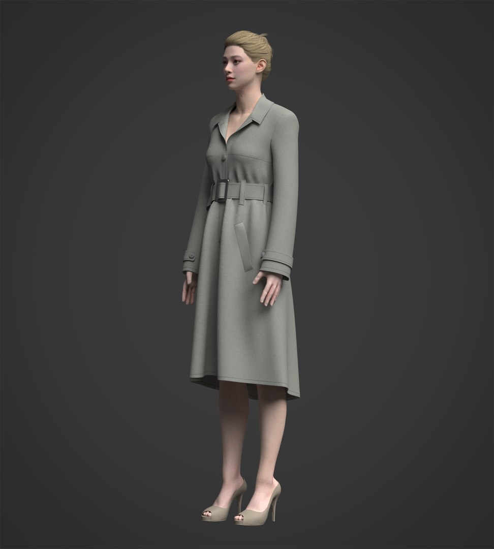 Trench Coat 3d Model 3D Model - TurboSquid 2140517