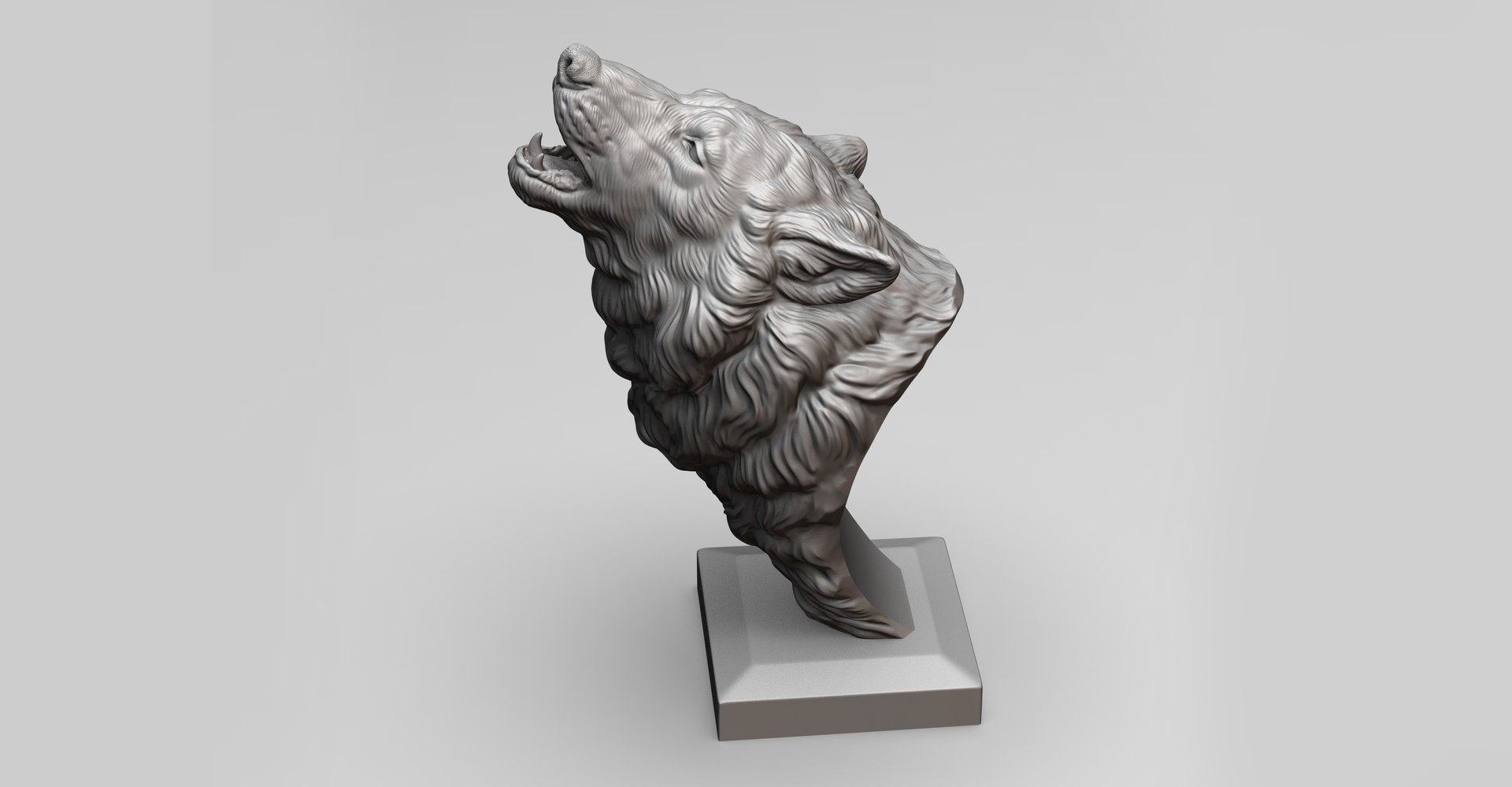 Wolf howls 3D model - TurboSquid 1913041