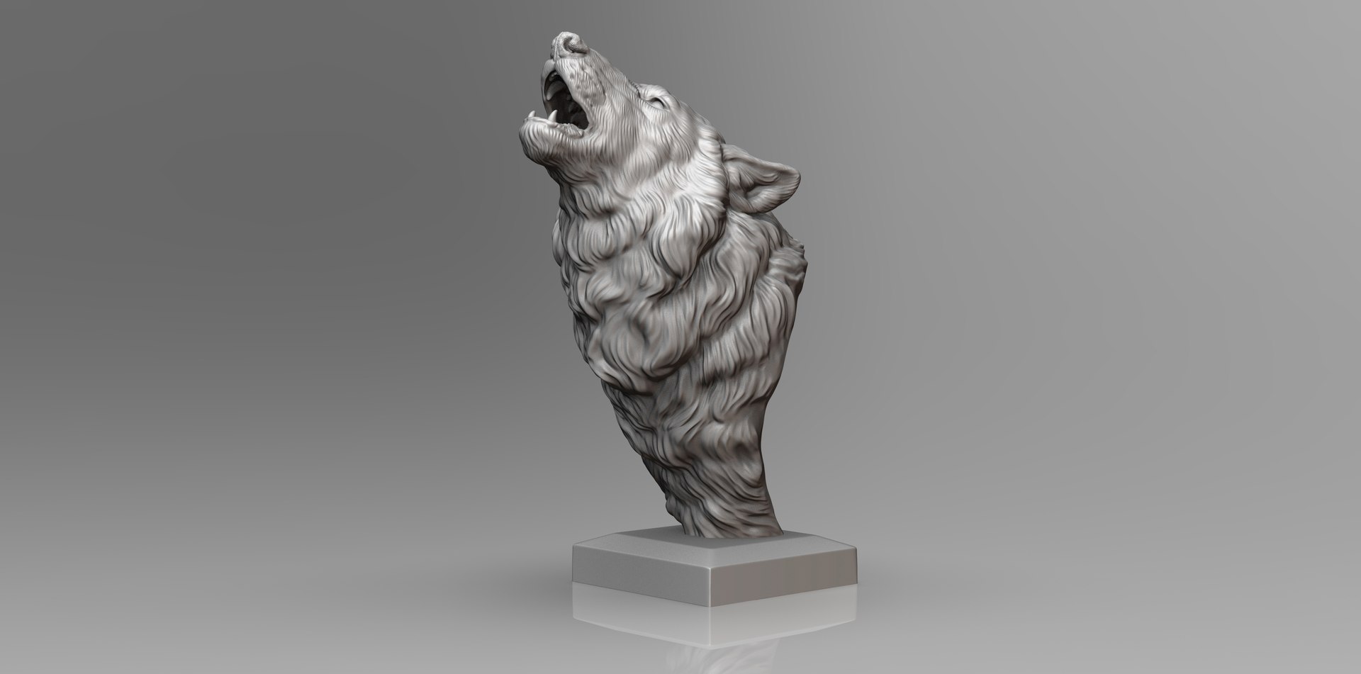 Wolf howls 3D model - TurboSquid 1913041