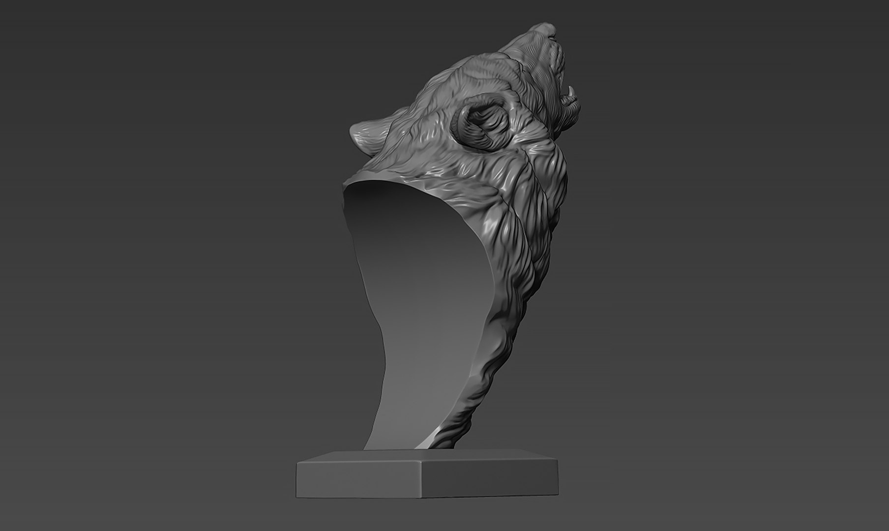 Wolf howls 3D model - TurboSquid 1913041