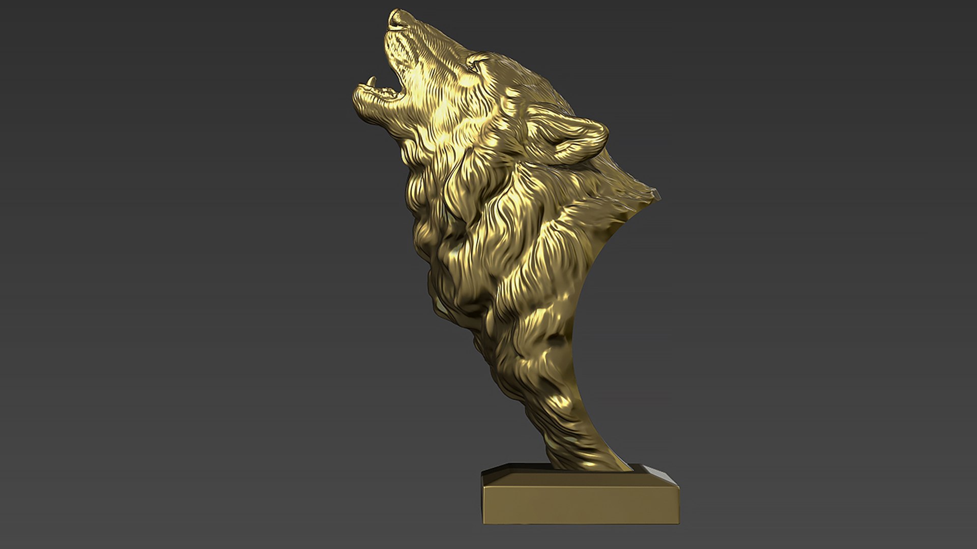Wolf howls 3D model - TurboSquid 1913041