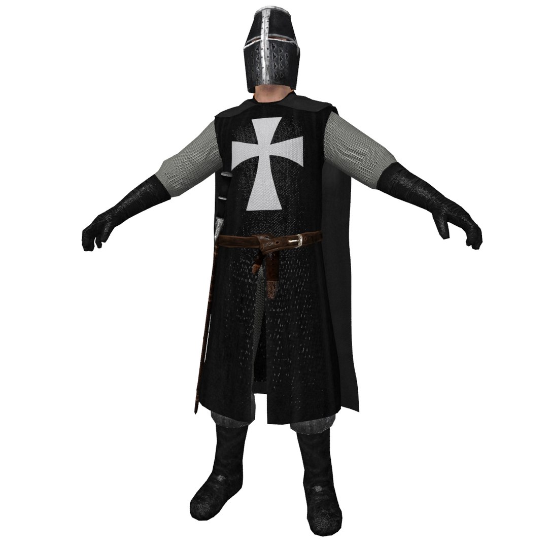 Medieval Templar 3d Model
