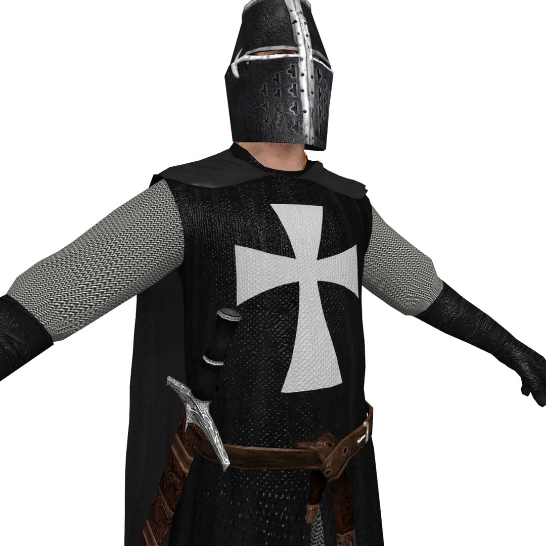 Medieval Templar 3d Model