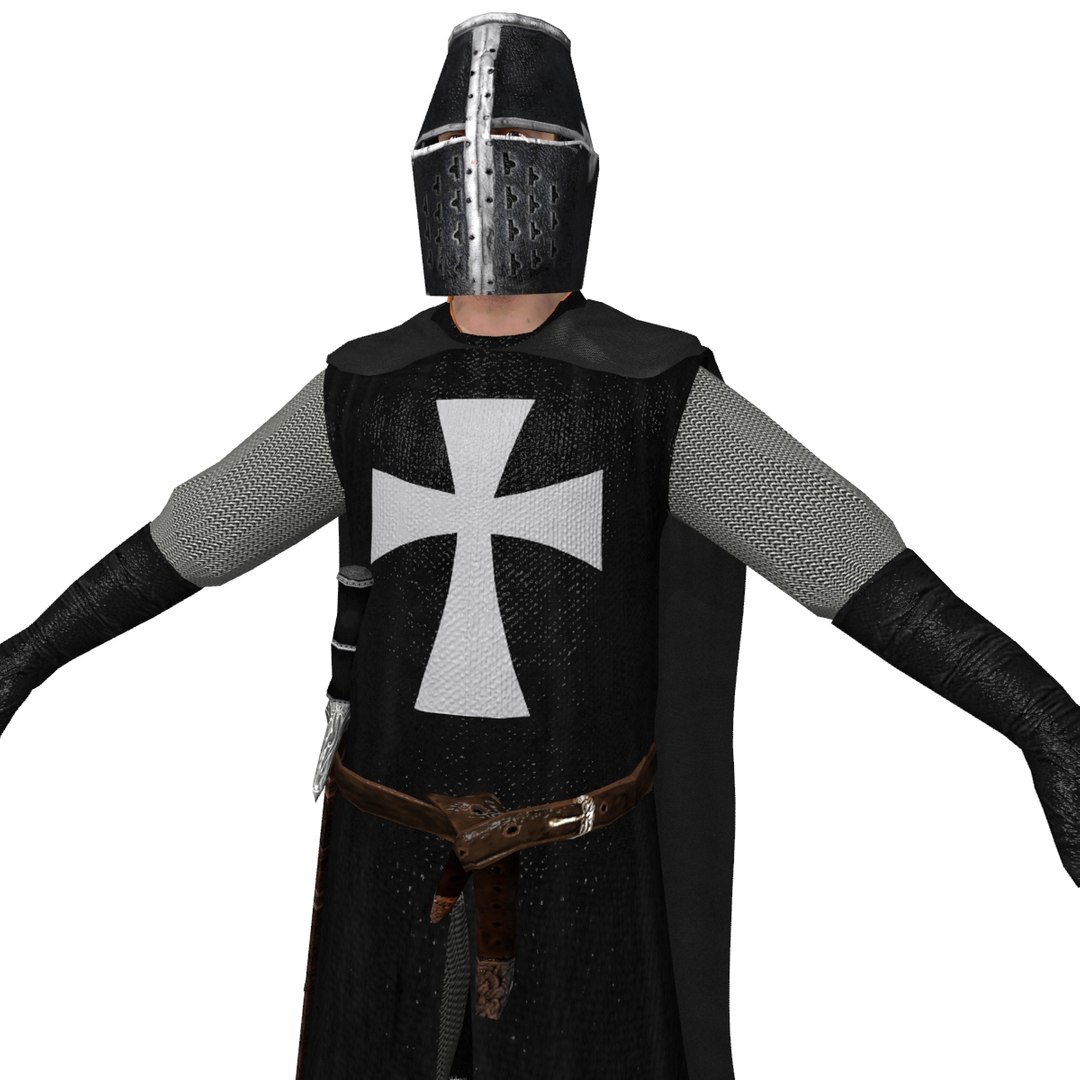 Medieval Templar 3d Model