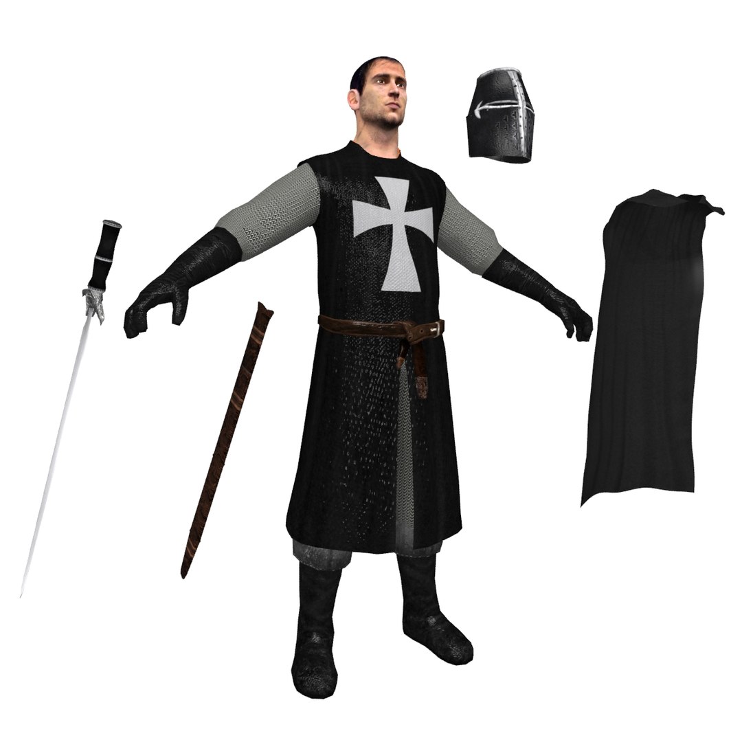 Medieval Templar 3d Model