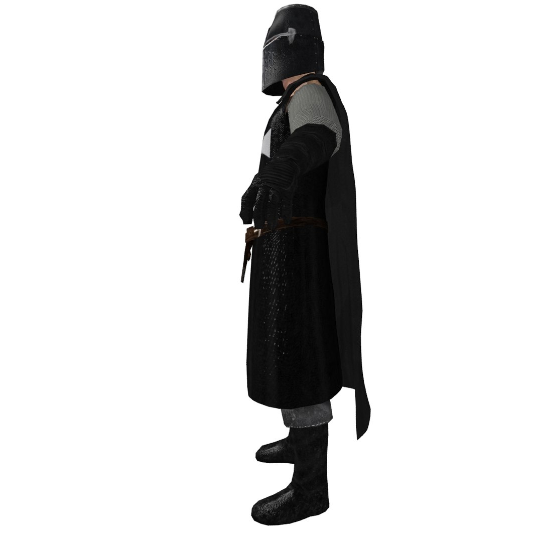 Medieval Templar 3d Model