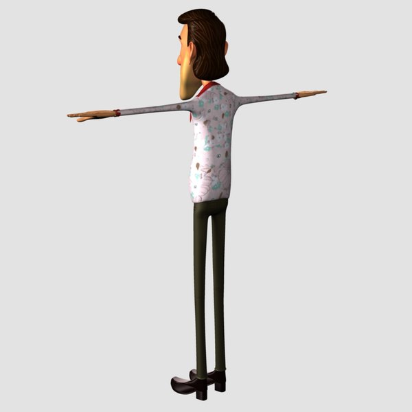 3d man cartoon character animation