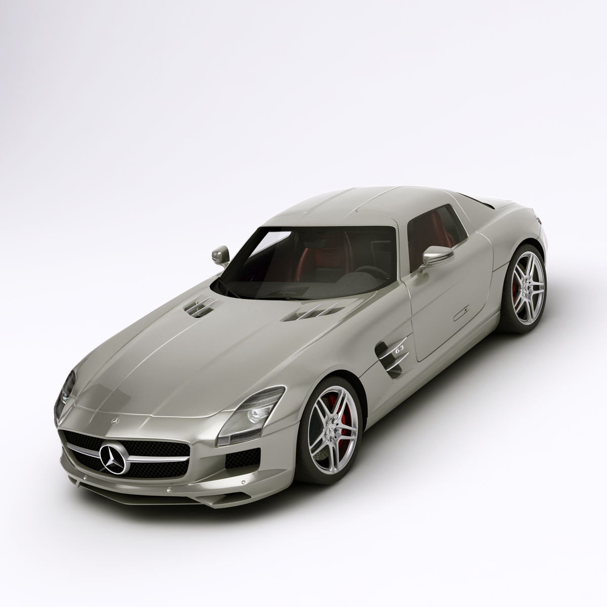 mercedes benz sls amg 3d 3ds