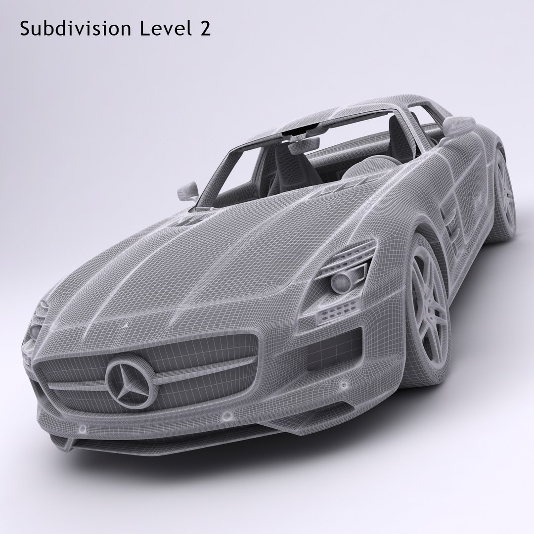 Mercedes Benz Sls Amg 3d 3ds