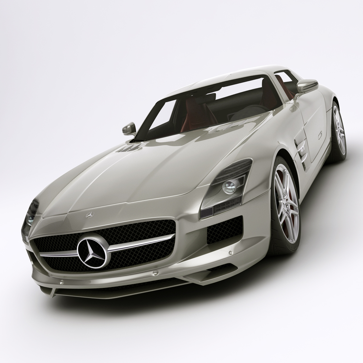 mercedes benz sls amg 3d 3ds