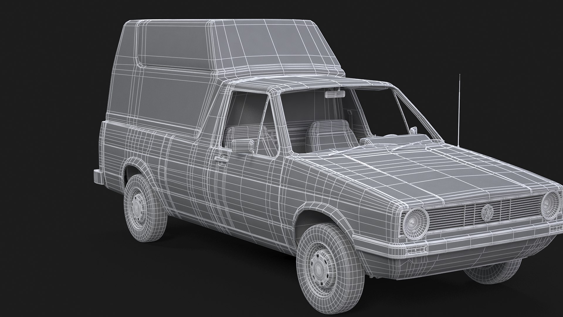 3D Caddy Mk1 Kombi Model - TurboSquid 1564327