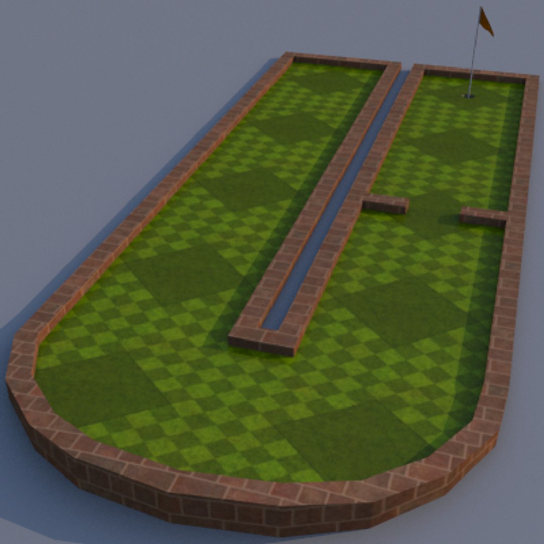 3d Model Mini Golf Hole