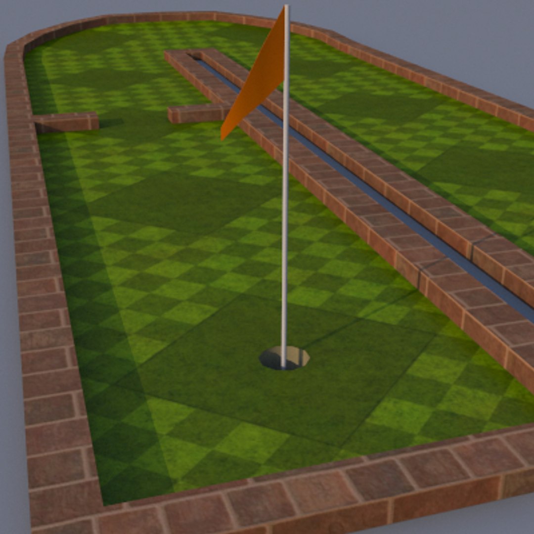 3d Model Mini Golf Hole