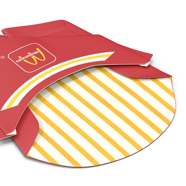 c4d crumpled french fry box