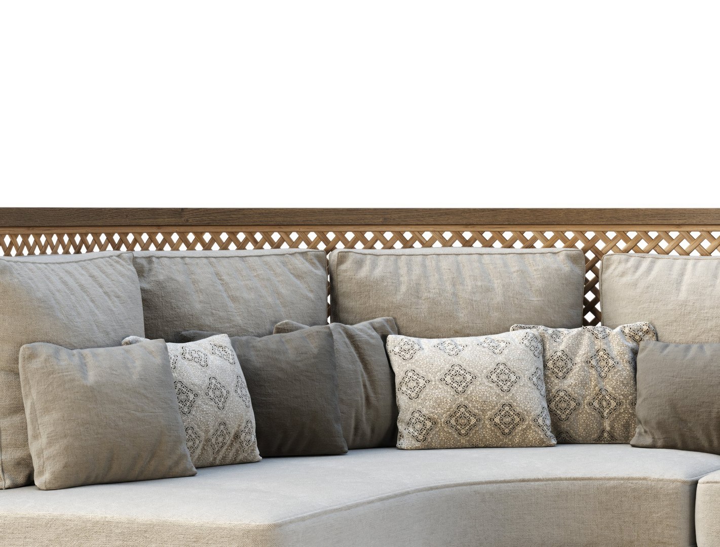 3D Karen Wooden Corner Restaurant Loveseat CRL By Bpoint - TurboSquid ...