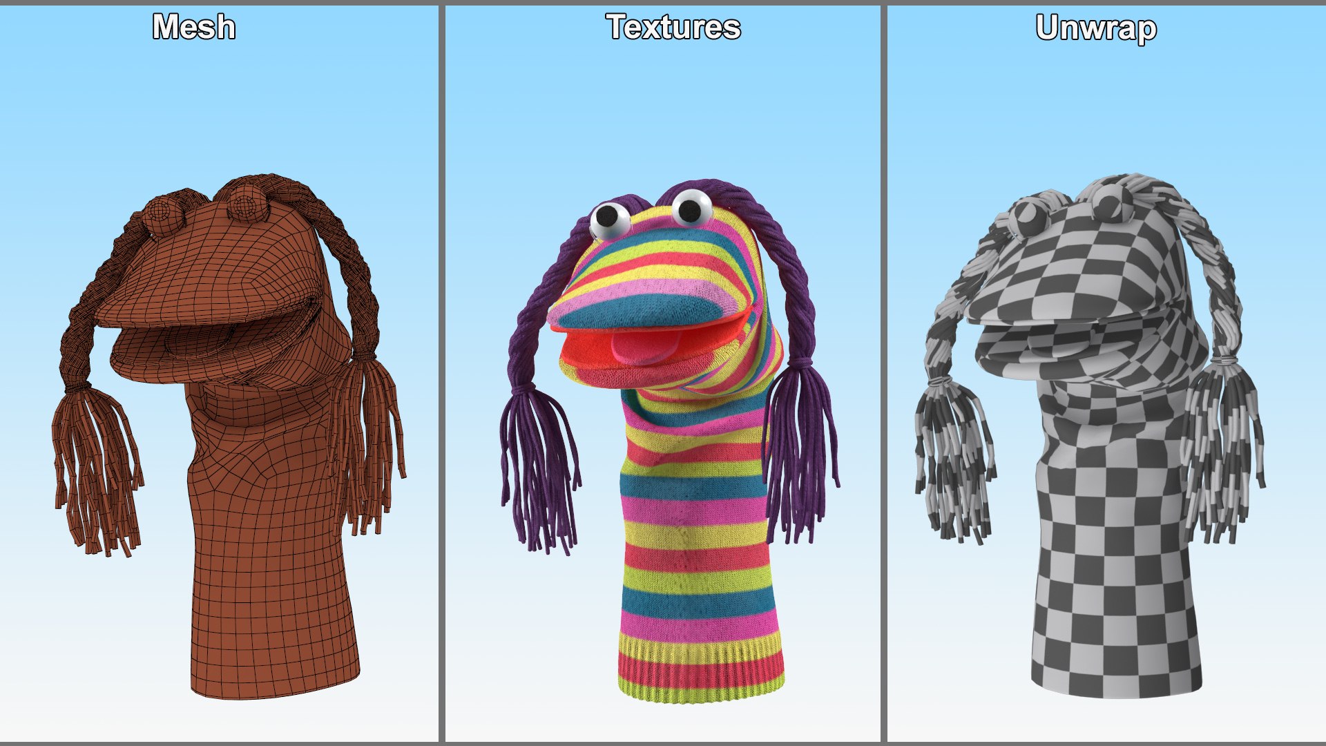 Hand Puppet Characters Collection 3D - TurboSquid 2298900