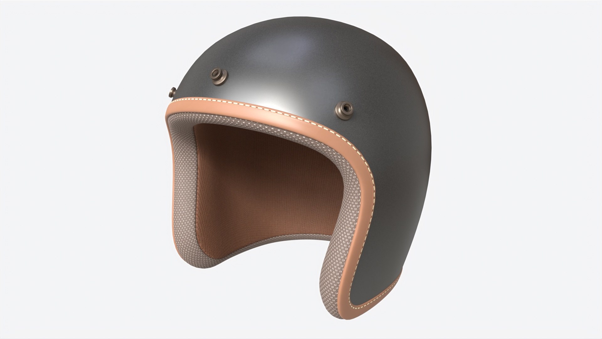 Open Face Vintage Scooter Helmet 3D - TurboSquid 2073669