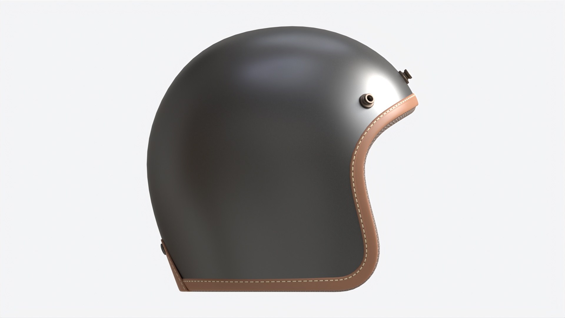 Open Face Vintage Scooter Helmet 3D - TurboSquid 2073669