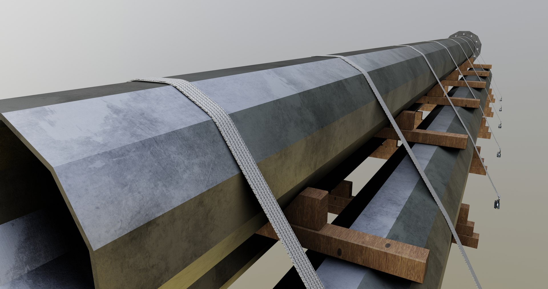 CARGO MODELS FOR TRUCK TRAILER-Polygon Pole Type-3-1 3D Model ...