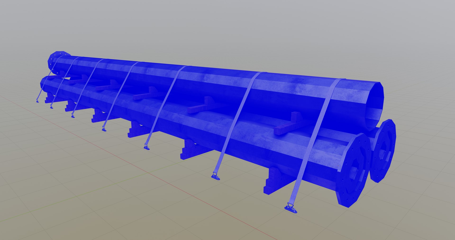 CARGO MODELS FOR TRUCK TRAILER-Polygon Pole Type-3-1 3D Model ...