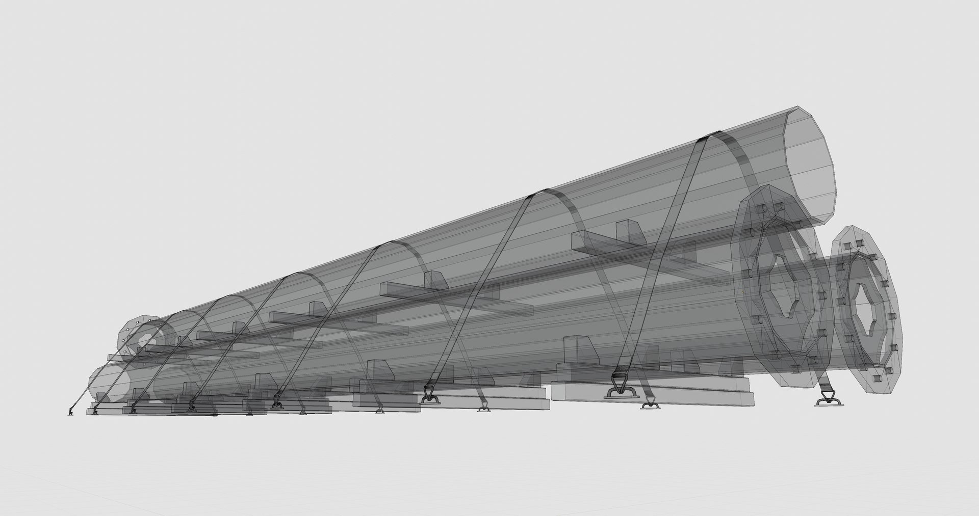 CARGO MODELS FOR TRUCK TRAILER-Polygon Pole Type-3-1 3D Model ...